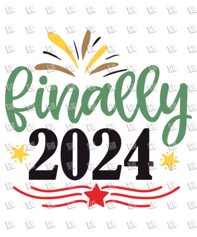 Finally 2024 - New Years - DTF Transfer – Inked Brothers Screen ...