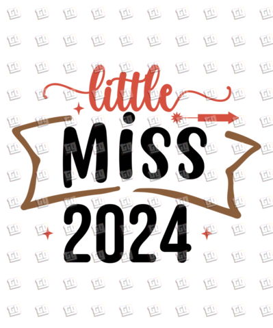 Little Miss 2024- New Years - DTF Transfer – Inked Brothers Screen ...