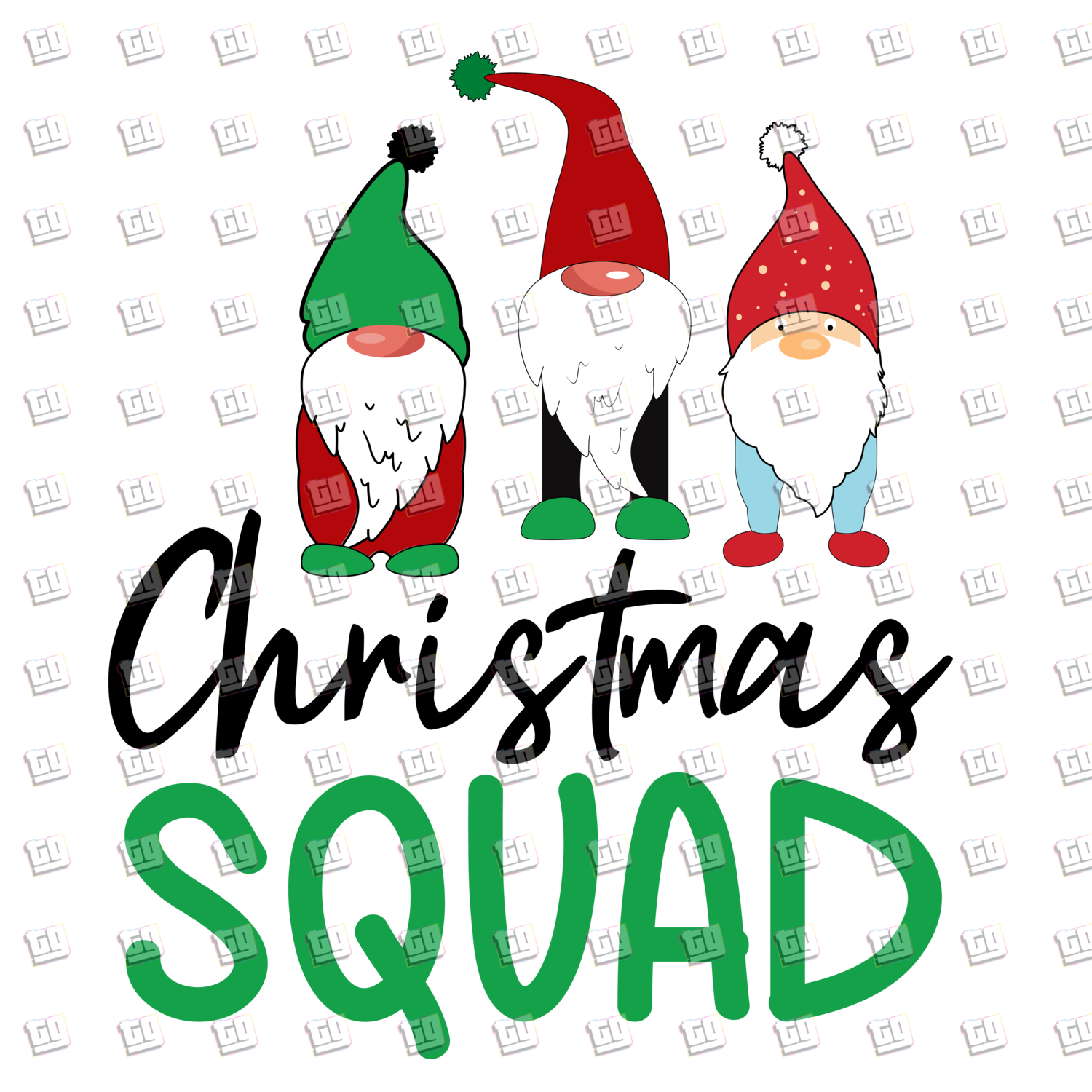 Christmas Squad Gnomes- Holidays - DTF Transfer – Inked Brothers Screen ...